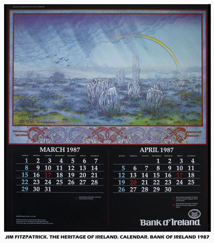 BANK OF IRELAND CALENDAR 1987 – Jim FitzPatrick